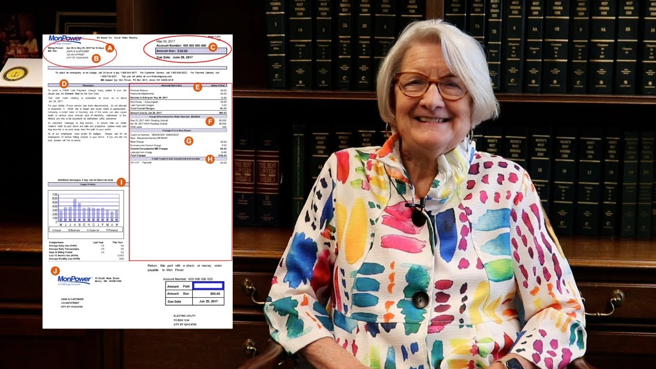 How to Read Mon Power and Potomac Edison Bills - YouTube