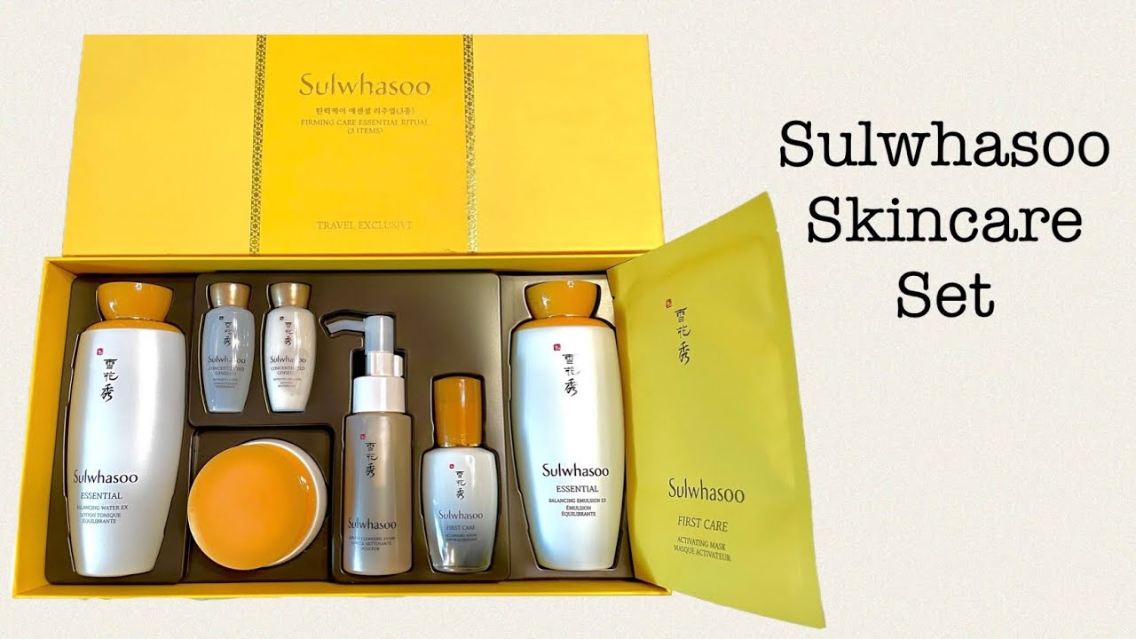 Sulwhasoo Skincare: Unboxing Firming Care Essential Ritual Set - YouTube