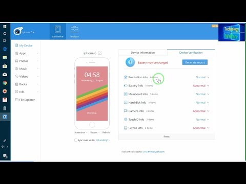 How to check the iPhone information about hardware and software error ...