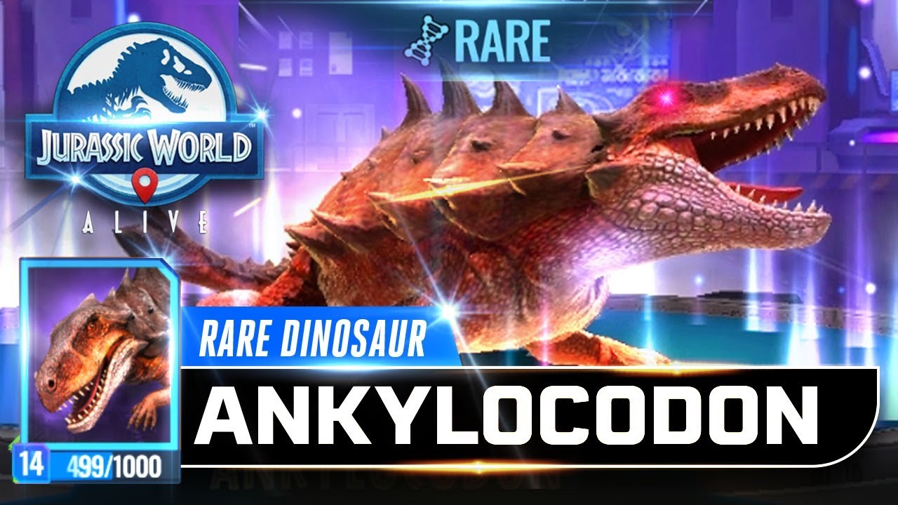 ANKYLOCODON NEW RARE ARMOUR DINOSAUR UNLOCKED! 【Jurassic World Alive ...