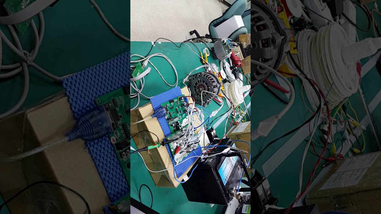 BSG(Belt Driven Starter Generator) Motor Drive Experiment. (Middle ...