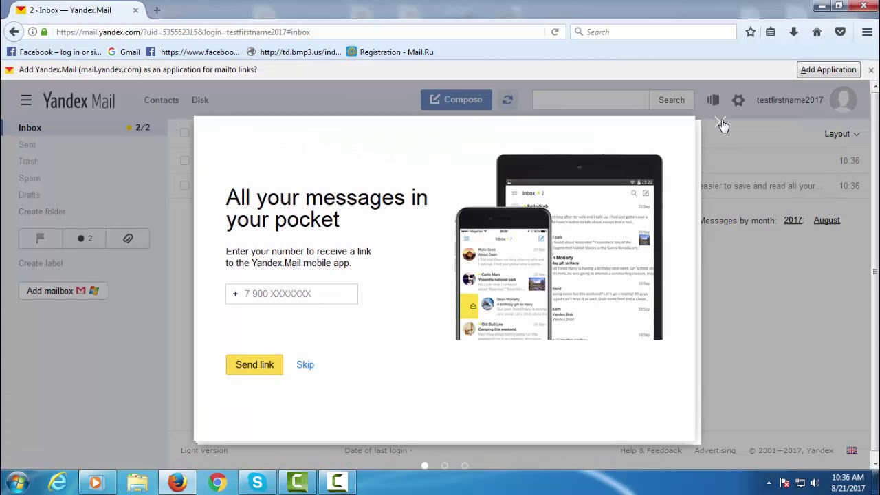 Easy way to create Yandex mail for free - YouTube
