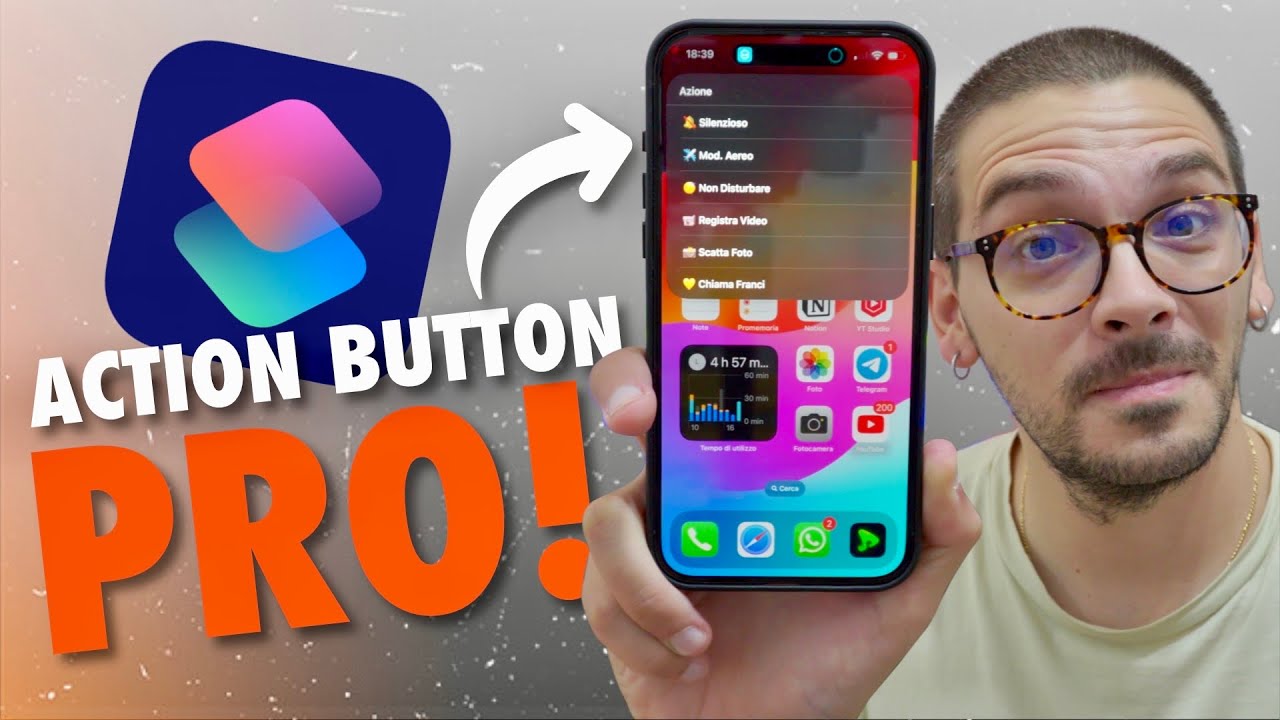 COME PERSONALIZZARE L'ACTION BUTTON DI IPHONE PRO - YouTube