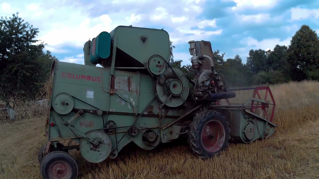 CLAAS COLUMBUS Harvest pšenice - YouTube