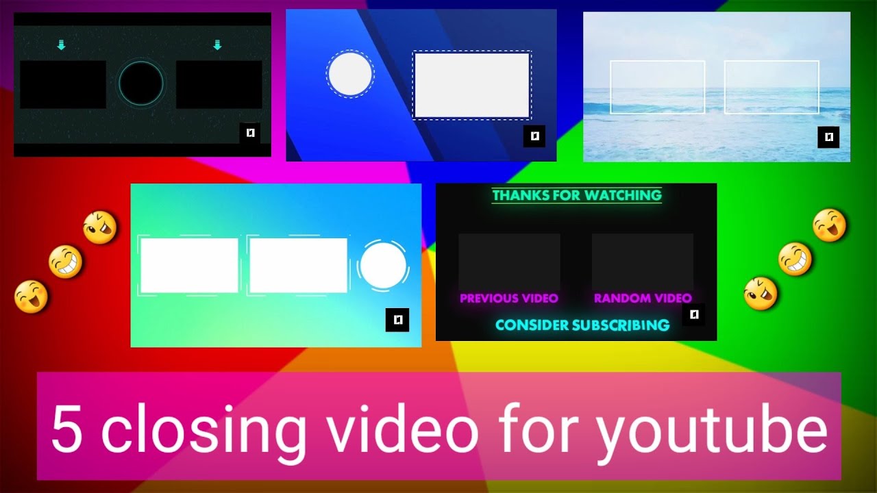 5 CLOSING VIDEO FOR YOUTUBE..😄 - YouTube