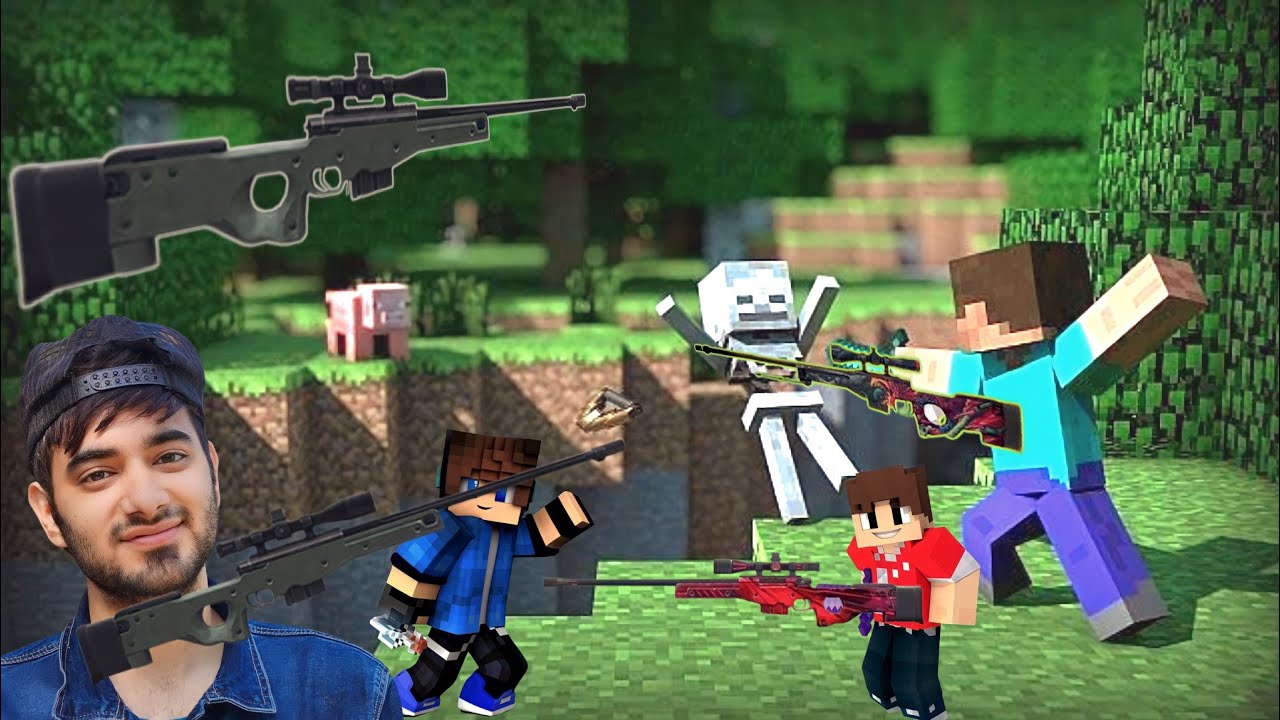 First Day In Minecraft Gun Shooting 😱 - YouTube