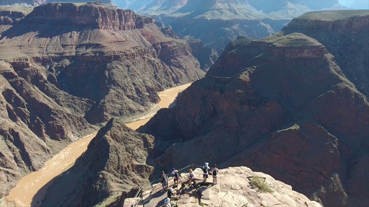 Plateau Point, Grand Canyon - Amazing New Perspective (Drone Footage ...