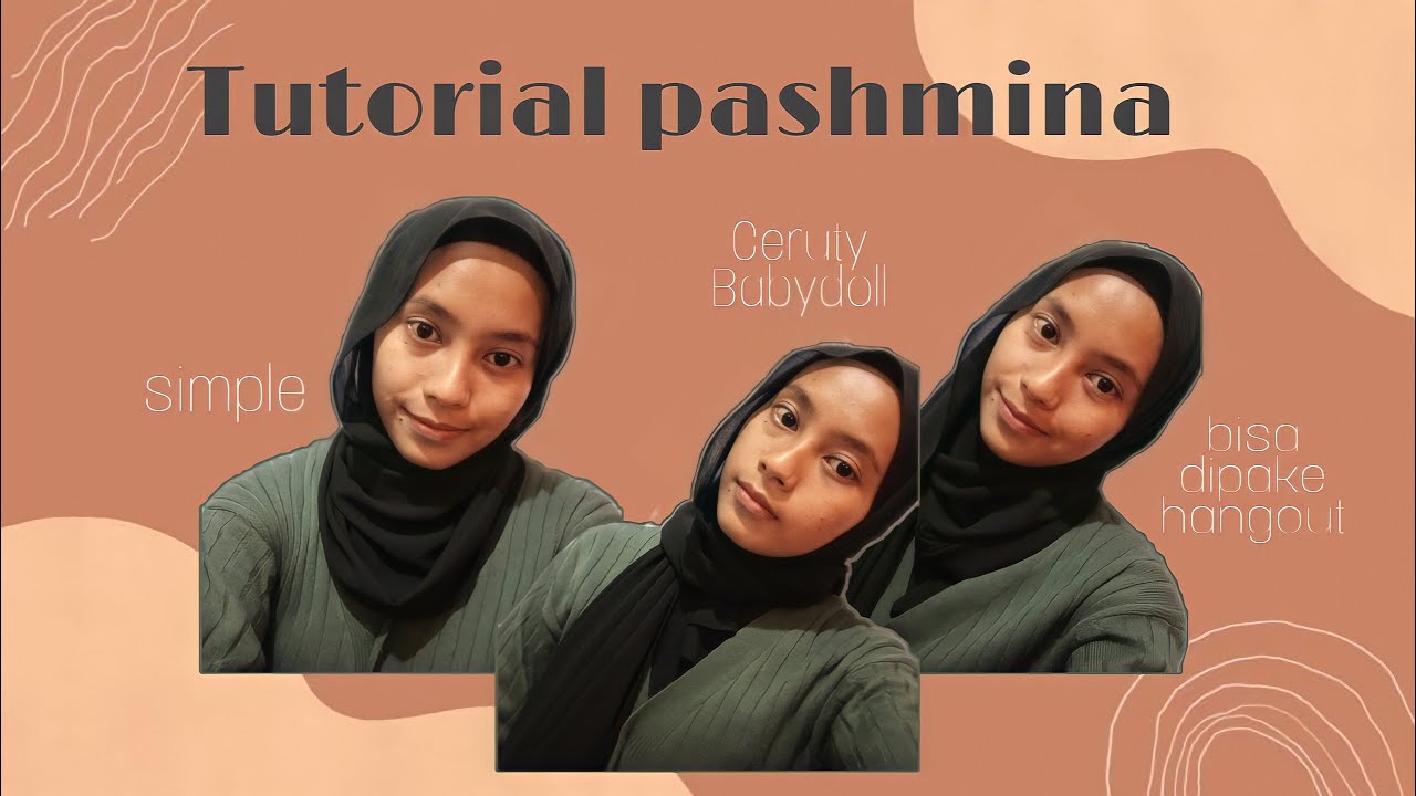 TUTORIAL PASHMINA SIMPLE||PASHMINA CERUTY BABYDOLL - YouTube