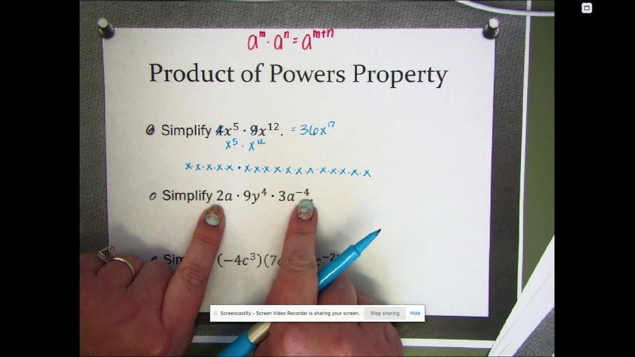 Product of Powers Property - YouTube