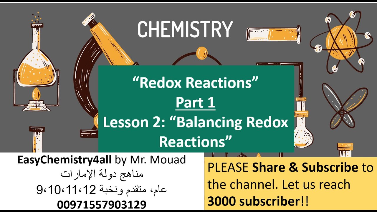 Redox Reactions| L2: Balancing Redox Reactions (Part 1 ...
