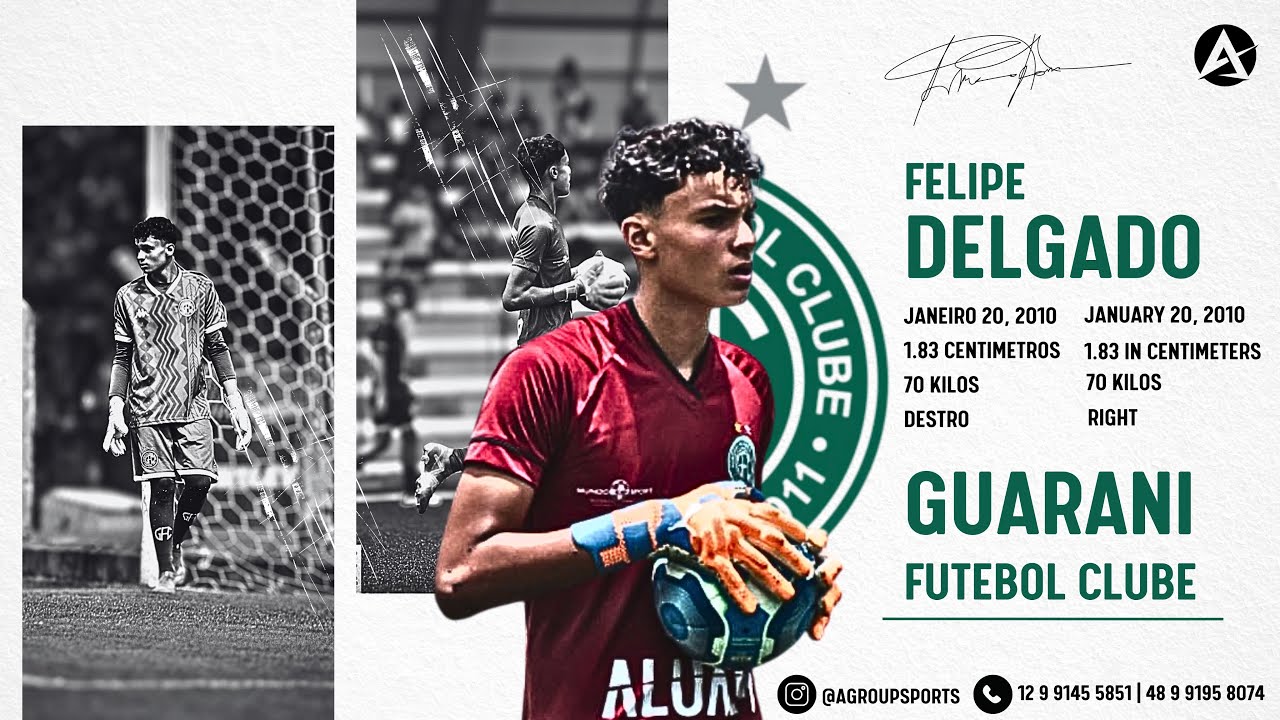 Highlights Felipe Delgado / Goalkeeper / Guarani Futebol Clube - YouTube