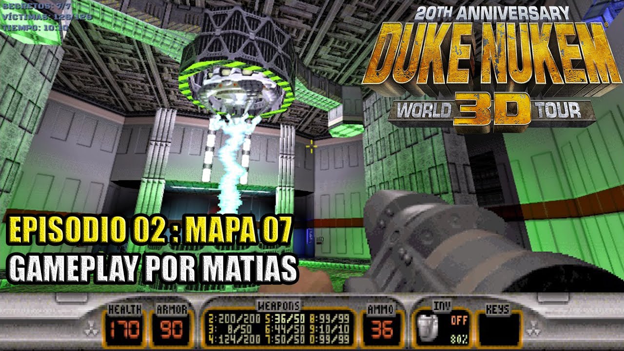 Gameplay completo Duke Nukem 3D World Tour [Ep. 02 : Mapa : 07 ...