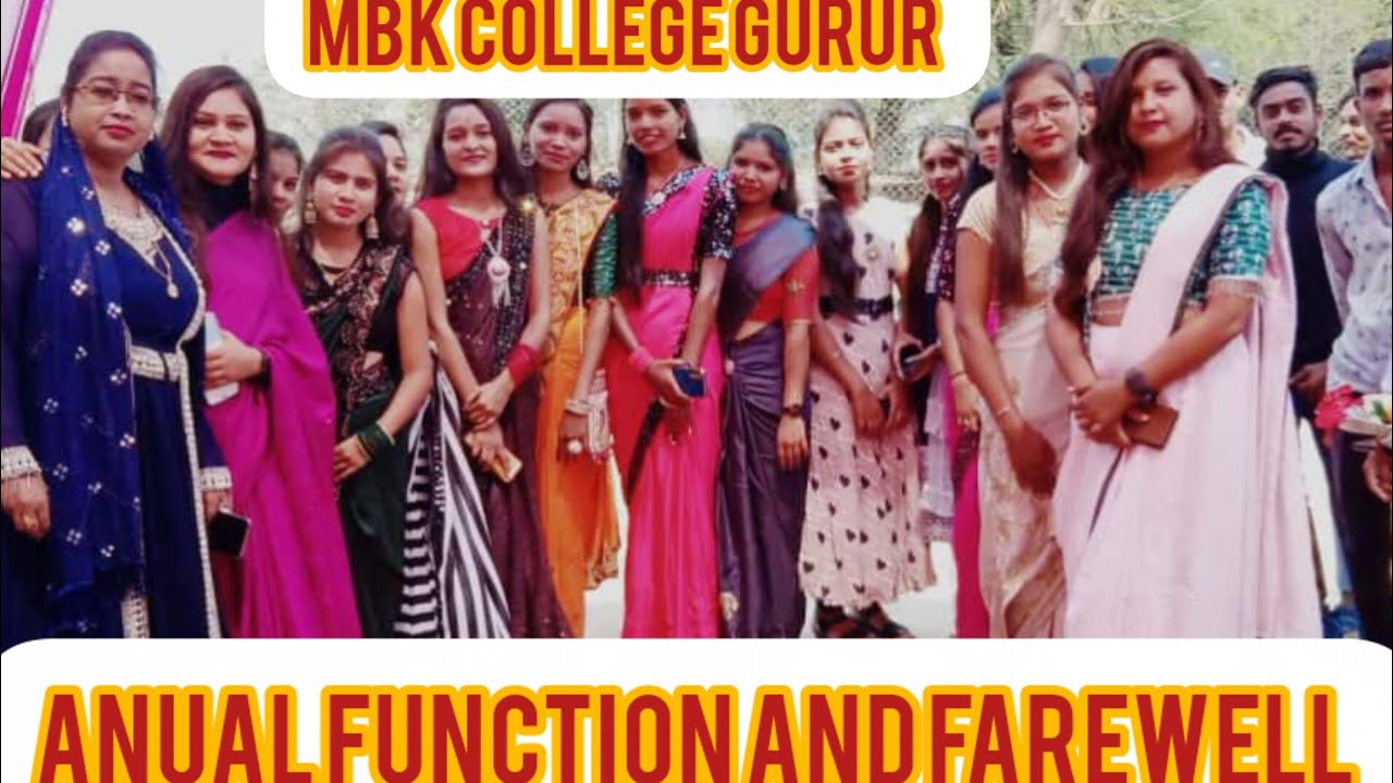 annual function & farewell function organized at MBK College Gurur Dist ...