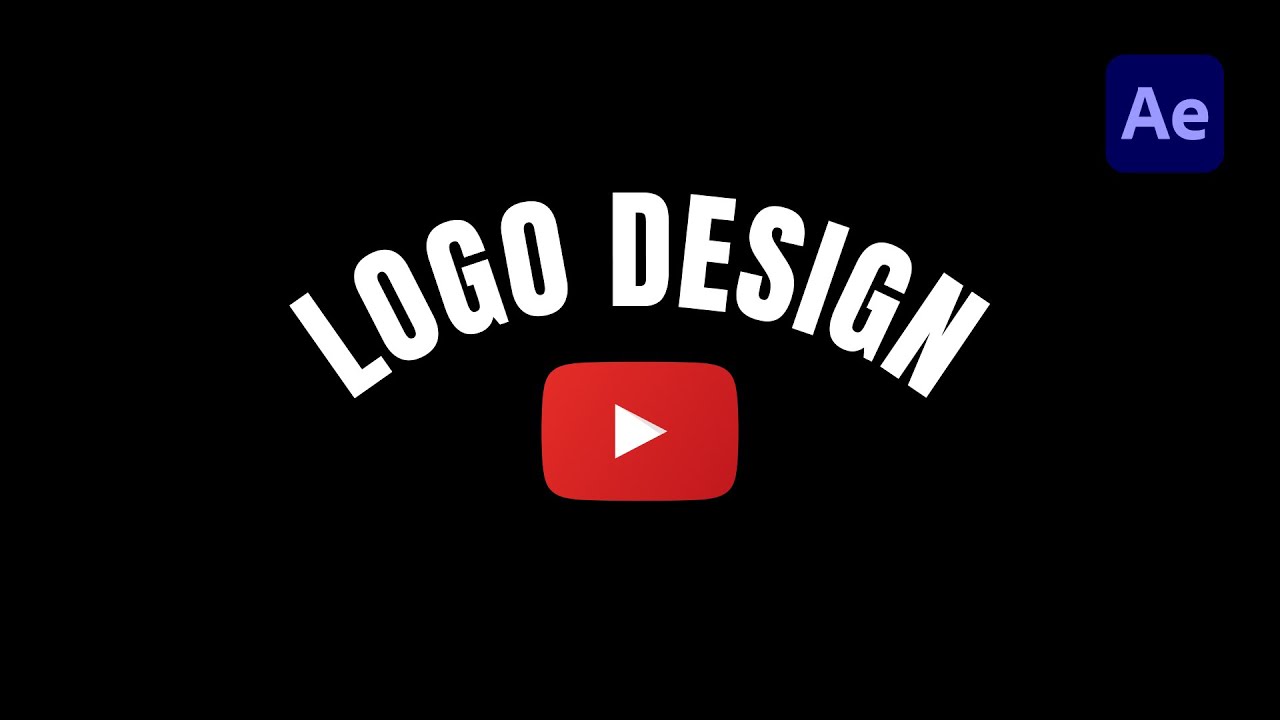 how to create logo and text motion - YouTube