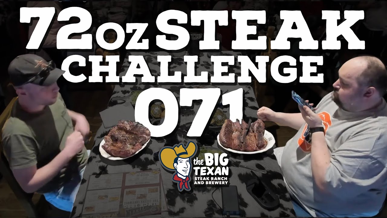 071 | 72oz Steak Challenge | Big Texan Live Stream - YouTube