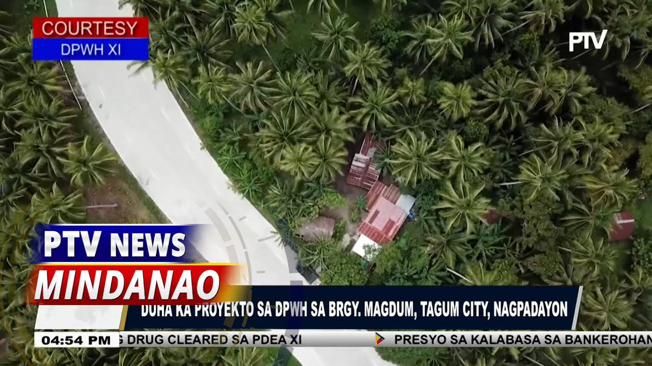 Duha ka proyekto sa DPWH sa Brgy. Magdum, Tagum City, nagpadayon - YouTube