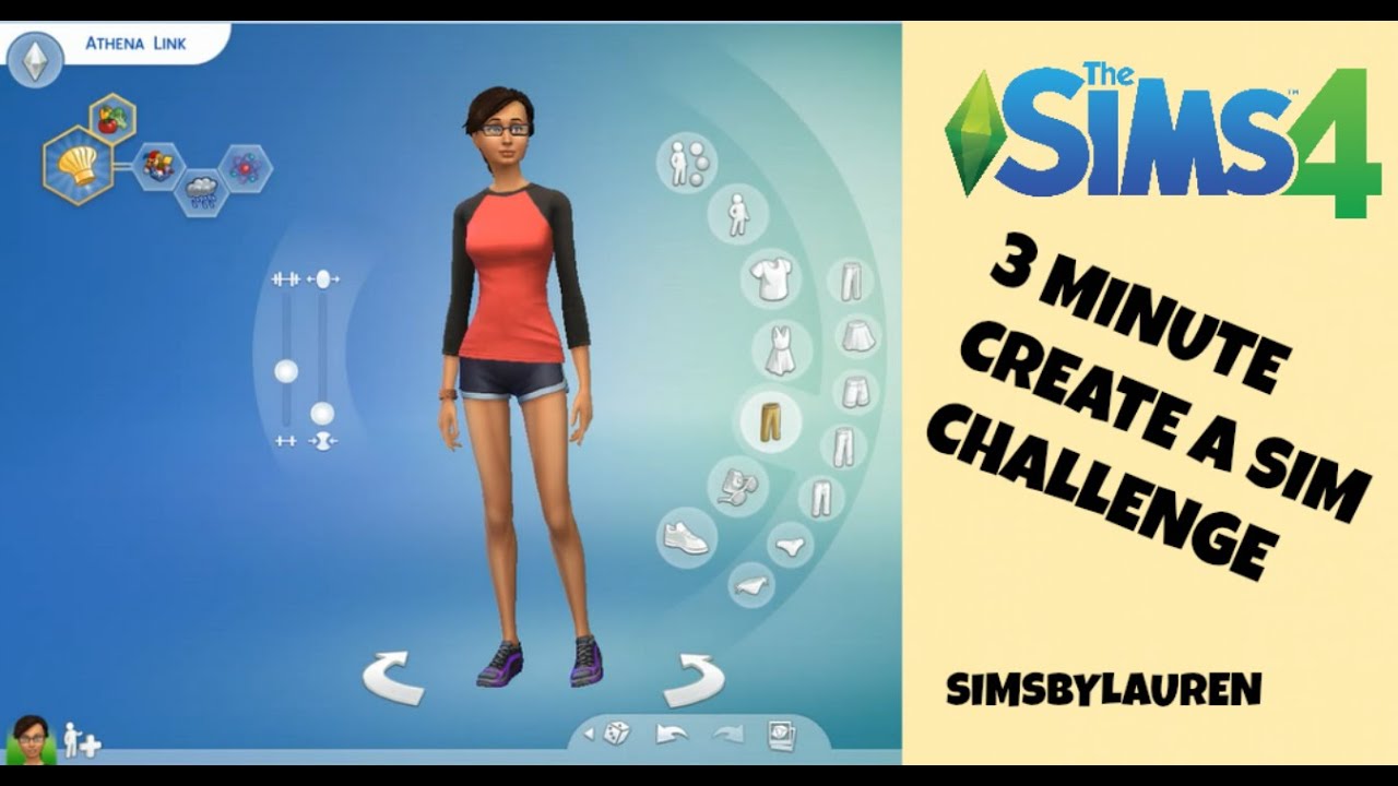 Sims 4: 3 minute Create a Sim CHALLENGE - YouTube