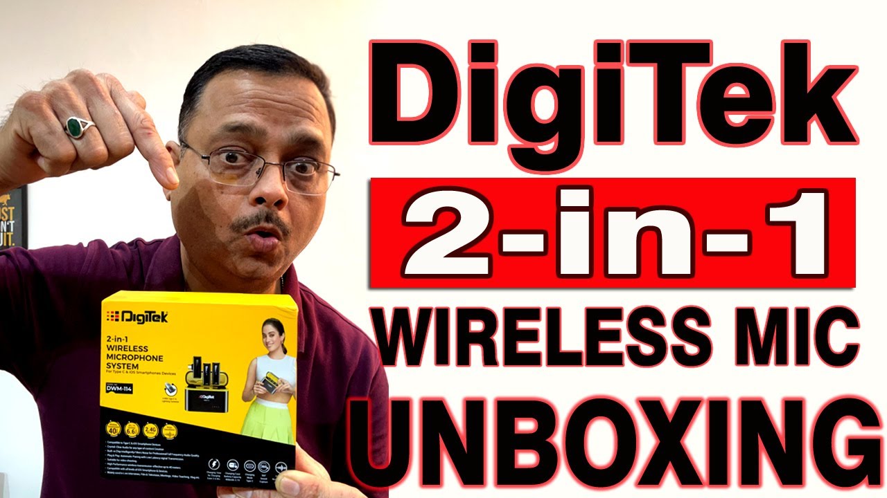 Digitek DWM 114 Wireless Mic Unboxing & Full Demo | Best Budget ...