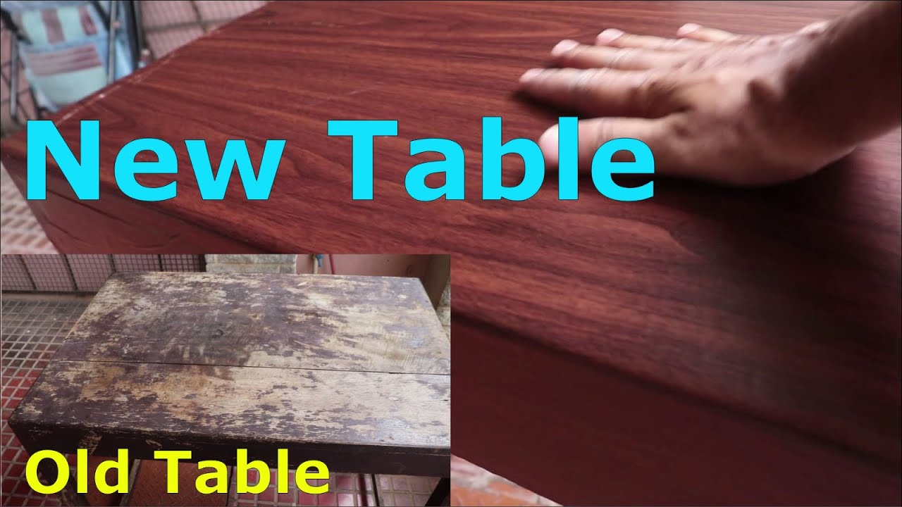 How to Make an Old Table New Looking! - YouTube
