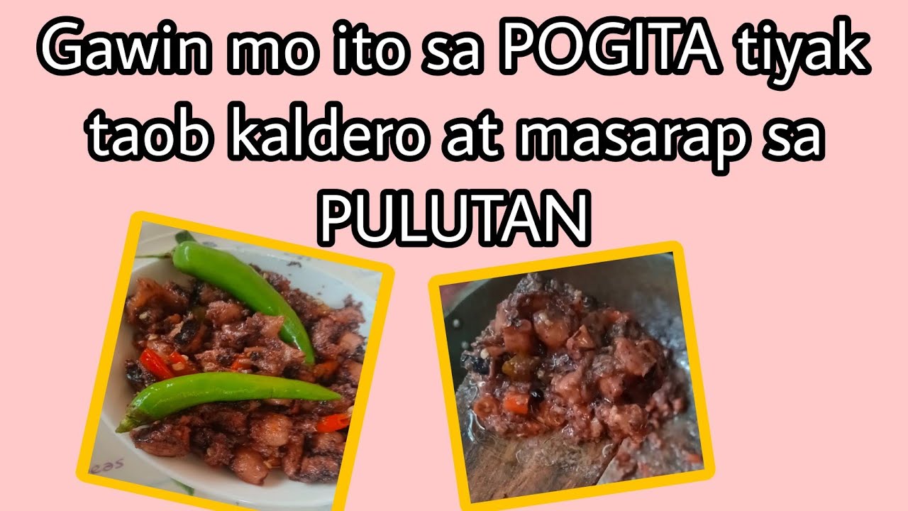 Recipe sa Pogita na kakaiba(Pwedeng ulam + PULUTAN) - YouTube