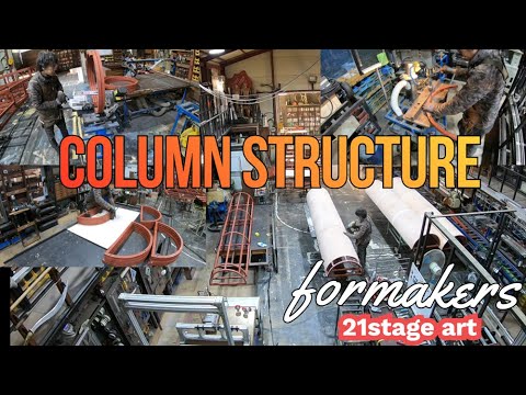 철파이프 원기둥만들기/각파이프벤딩 용접 합판마감 /공연세트기둥/Making iron columns - YouTube