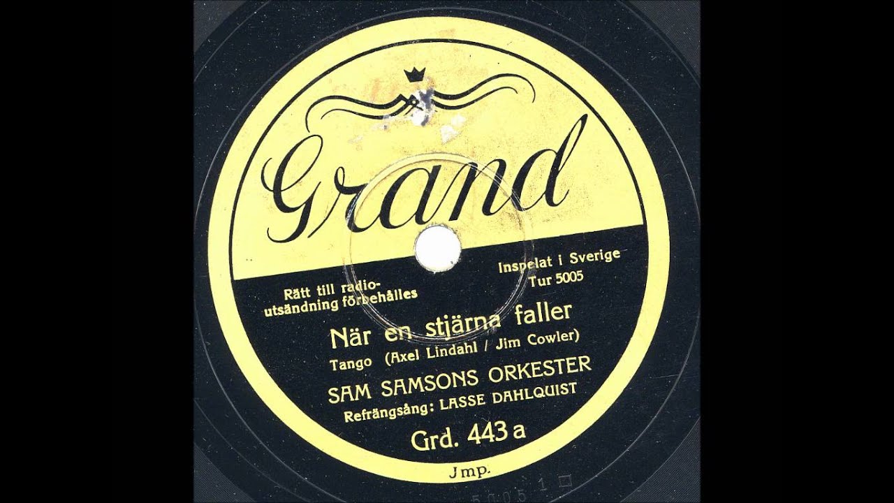 Sam Samsons orkester Refrain Lasse Dahlquist - När en stjärna faller ...