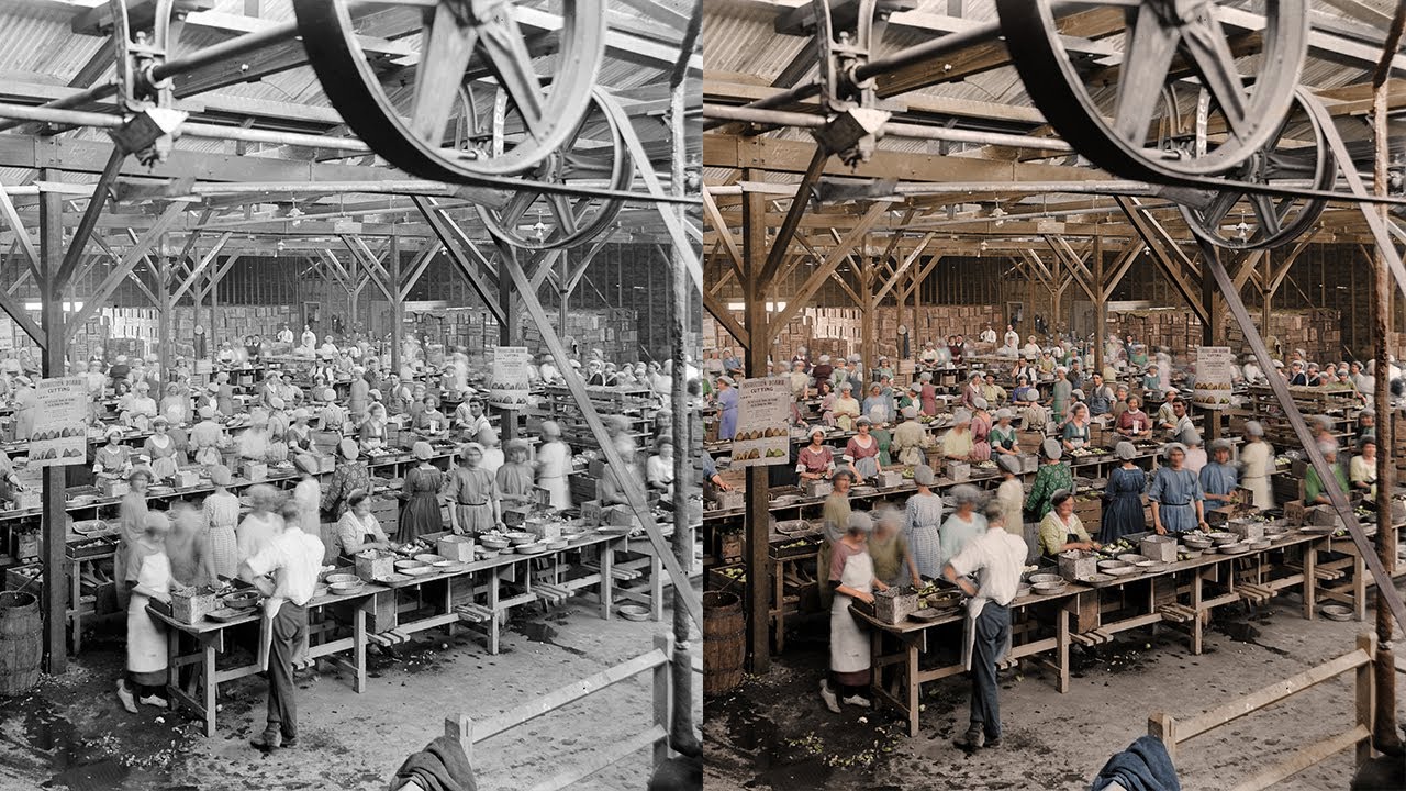 Colourisation: "Shepparton Cannery", Victorian Railways, ca. 1945-ca ...