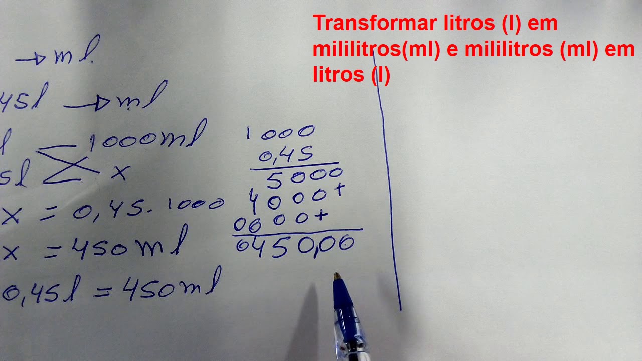 Como Transformar Litros Em Mililitros EDUBRAINAZ