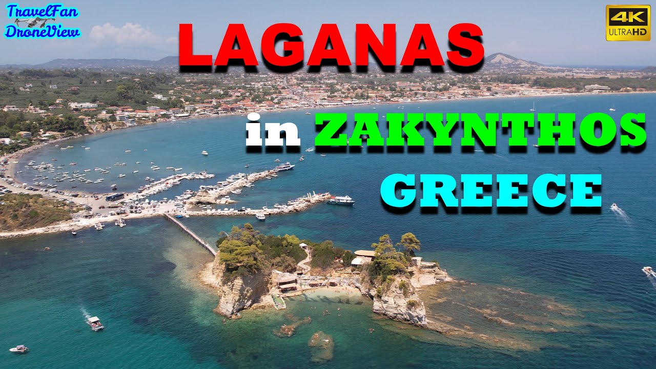 ΖΑΚΥΝΘΟΣ⚫LAGANAS beach in ZAKYNTHOS🔵GREECE🔵by drone【4K】(Subtitles in ...