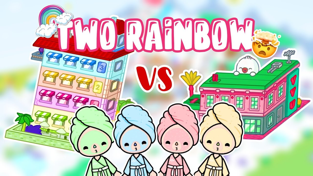 Toca Life World : RAINBOW HOTEL VS RAINBOW DORM🌈😱 | TOCA BOCA UPDATE ...