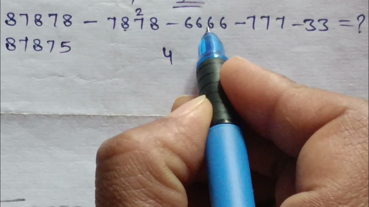 87878–7878–6666–777–33=? - YouTube