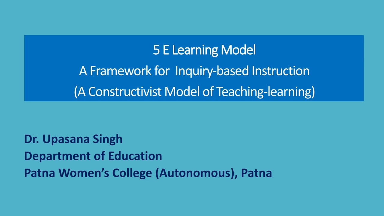 5 E Learning Model - YouTube