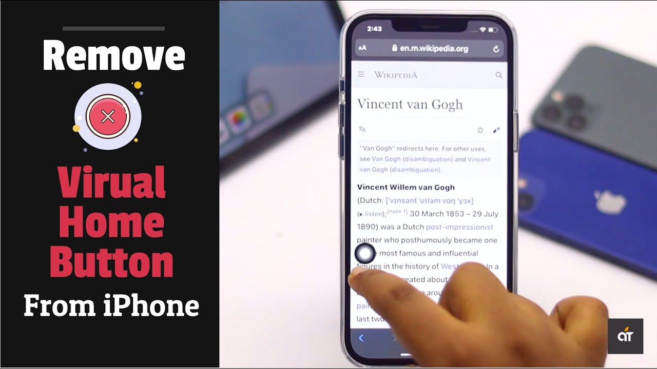 Remove Virtual Home Button on iPhone 12, 12 Mini, 12 Pro Max - YouTube
