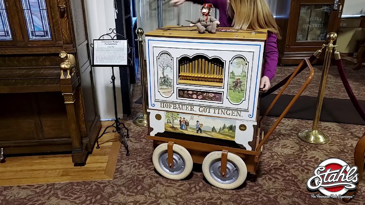 Hofbauer 45-Key Crank Organ at Stahl's Auto Collection - YouTube