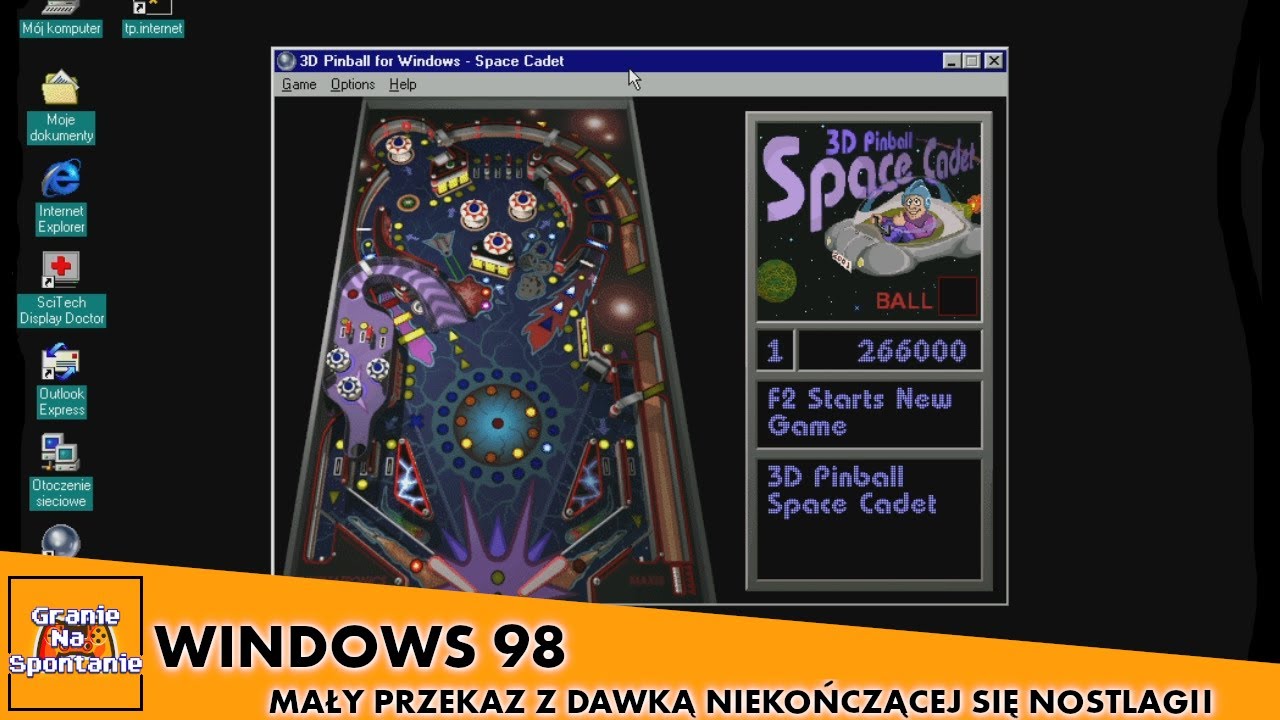 Windows 98 Second Edition - ciąg dalszy mapy iDEA, Sky Roads, 3D ...