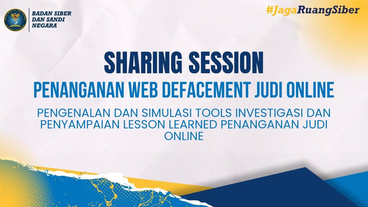 Sharing Session Penanganan Web Defacement Judi Online - YouTube