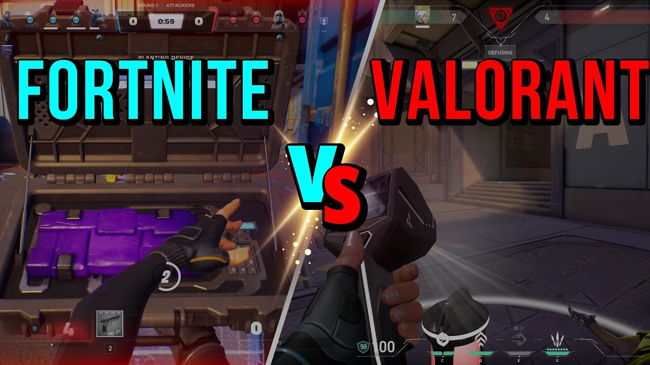 Fortnite’s Ballistic Mode vs Valorant: Surprising Key Differences - YouTube
