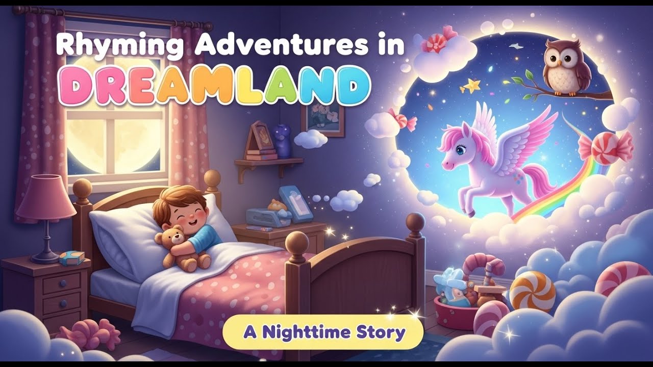 Rhyming Adventures in Dreamland: A Nighttime Story - YouTube