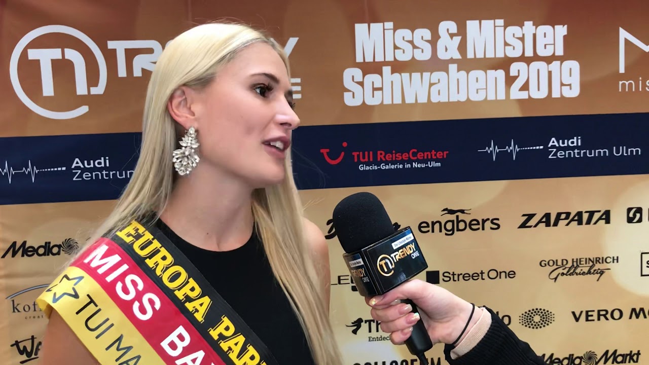 Miss und Mister Schwaben Wahl 2019: Jurymitglied Verena Mann - YouTube