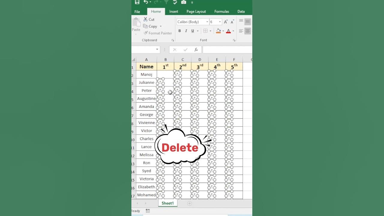 Excel Quick Tips One Click Solution To Select And Delete All Objects Excel Youtube