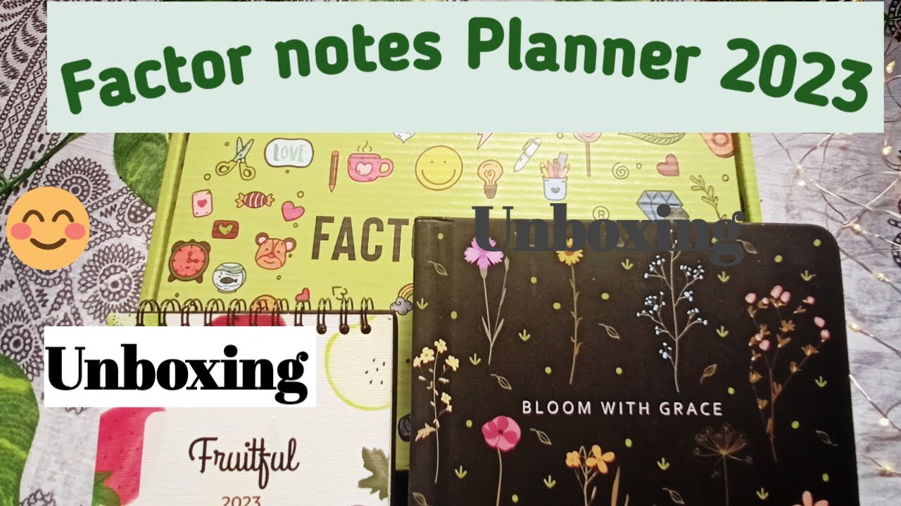 Factor Notes Planner 2023 Unboxing I Received Free Gift I KC'S Trendy ...