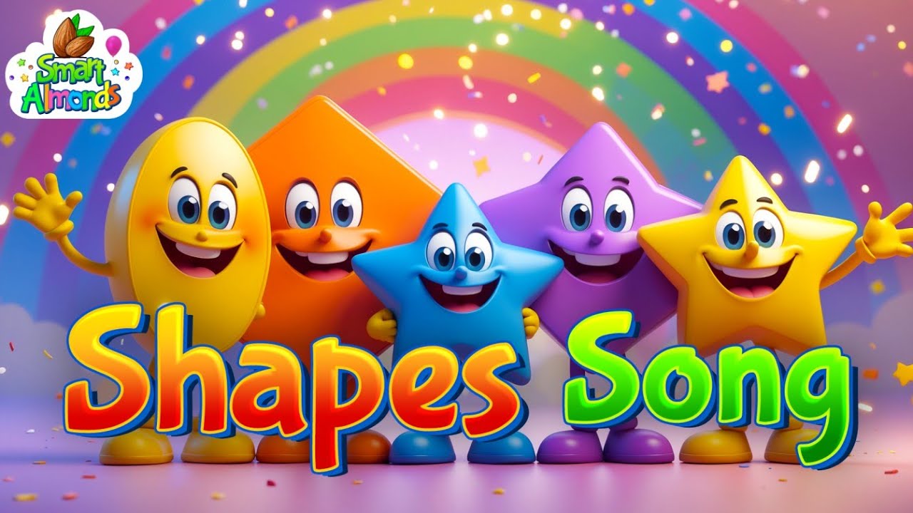 🔷 Shape Song for Kids | Learn Circles, Squares, Stars & More | Best ...