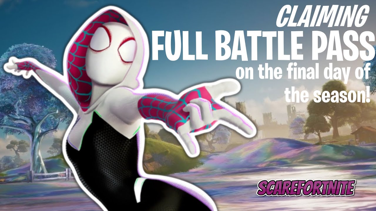 claiming ALL 100 tiers of the Battle Pass on the final day of the ...