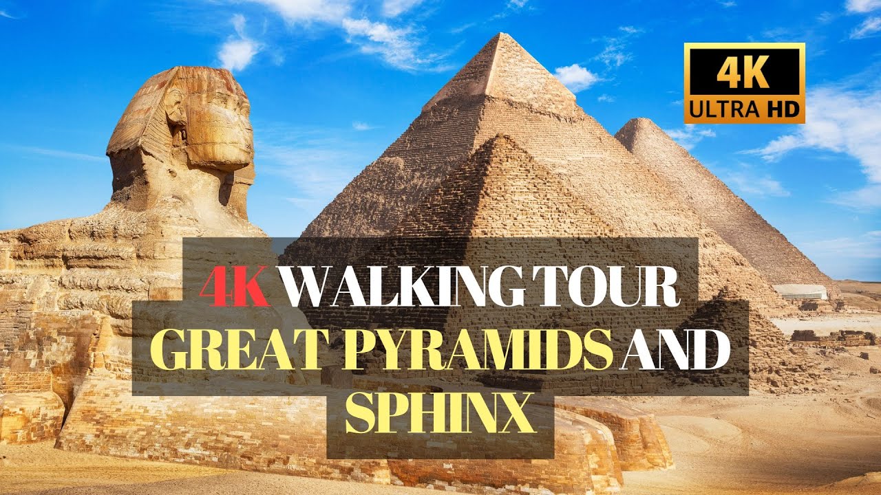 Full 4K Tour in The Pyramids of Giza | Inside the pyramid of Khufu and ...