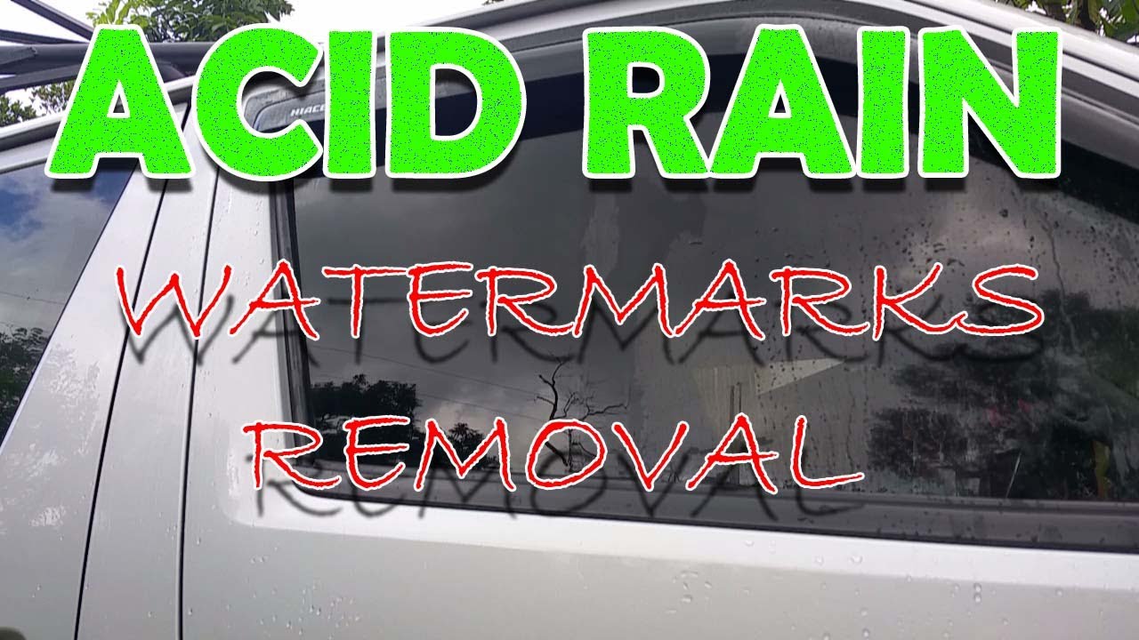 EASY WAY of Removing ACID RAIN and Watermarks on Winshield - YouTube