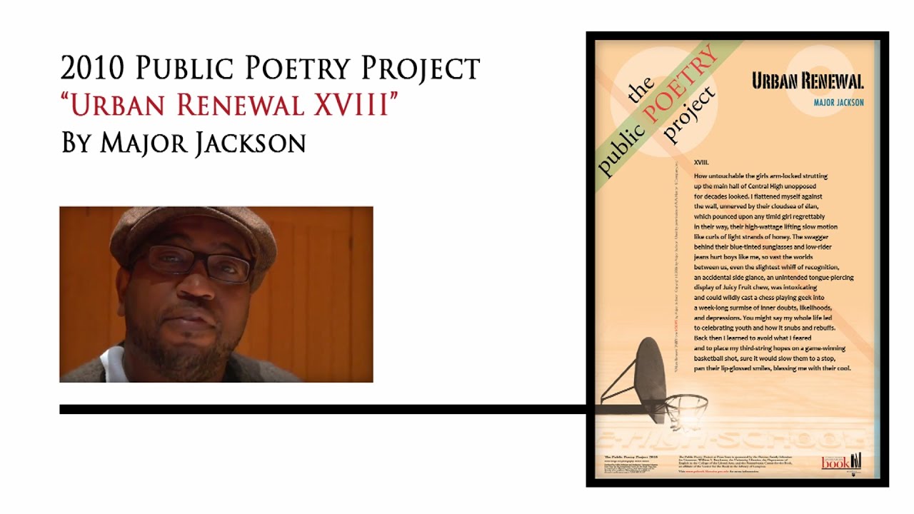 2010 Public Poetry Project - Major Jackson - YouTube