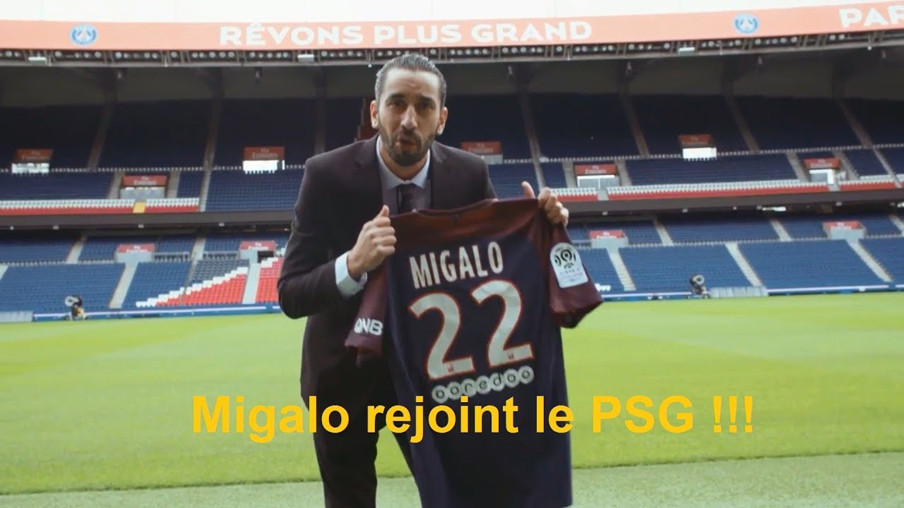 Migalo rejoint le PSG !!! ميغالو في - YouTube