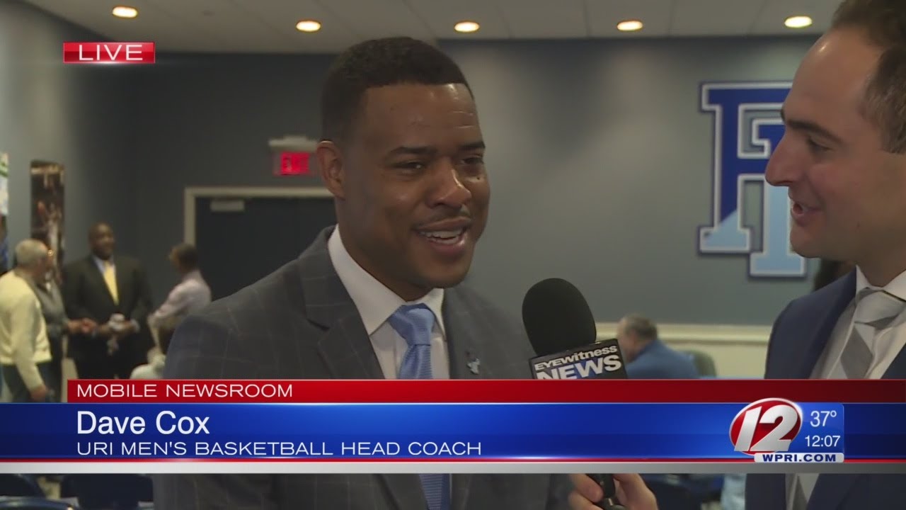 David Cox Introduced as URI's New Head Coach - YouTube