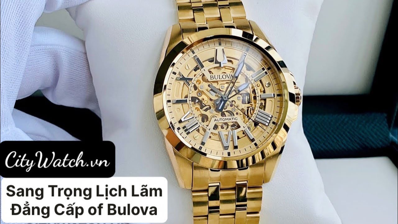 [8tr5] Bulova Skeleton Automatic 97A162 | Liên hệ: 0938777234 (zalo ...