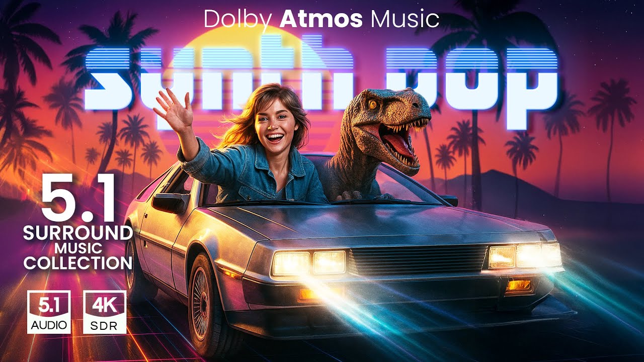 Night Drive Synth Pop 80s 90s Mix in Dolby Atmos 5.1 Surround - YouTube